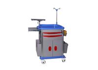 China Mobile Emergency Crash Medical Trolley Hospital Equipment With 5 Drawers for sale