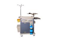 China Emergency Equipment Medical Trolley , Hospital Cart With Five Drawers for sale