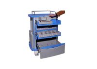 China Movable Drug And Distribution Medical Trolley Cart , Medical Carts On Wheels for sale