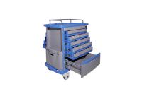 China Movable Drug And Distribution Medical Trolley Cart , Medical Carts On Wheels for sale