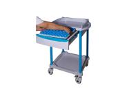 China Easy Organized Emergency Cart Hospital Nursing Plastic Trolley Simple for sale