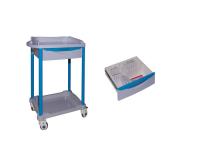 China Easy Organized Emergency Cart Hospital Nursing Plastic Trolley Simple for sale