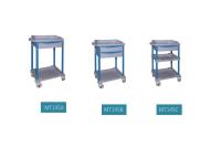 China Two Shelves Clinical Emergency Nurse Medical Trolley Cart For Hospital Patient Room for sale