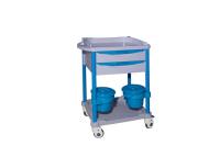China Blue Color Hospital Medical Trolley , Nursing Trolley With Drawer Wheels for sale