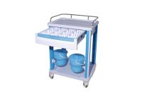 China Blue Color Hospital Medical Trolley , Nursing Trolley With Drawer Wheels for sale