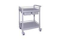 China Hospital Instrument Medication Trolley Cart With Durable Push Handle for sale