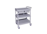 China Hospital Instrument Medication Trolley Cart With Durable Push Handle for sale