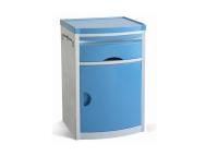 China ABS Plastic Movable Hospital Bedside Locker As Hospital Furniture For Ward Room for sale