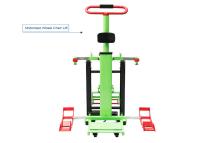 China Motorized Electric Stair Climbing Chair Lift Rental Home Care Green Color for sale