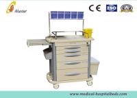 China ABS Anesthesia Medical Trolley Nursing Cart Utility Hospital Trolley With IV Pole Optional (ALS-MT103B)) for sale