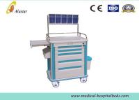 China Luxury Anesthesia Medical Trolley ABS Cart Utility Container Hospital Trolley (ALS-MT105B) for sale