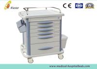China Noiseless Luxury Anesthesia Hospital Cart Medical Trolley With Utility Container (ALS-MT136) for sale
