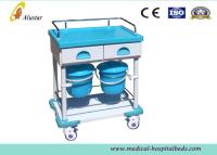 China Treatment Medical Trolley Hospital Cart ABS Trolley Nursing Cart Two Drawers (ALS-MT140) for sale