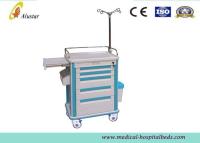 China Medical Trolley Luxury ABS Emergency Crash Cart With Five Drawers (ALS-MT119) for sale