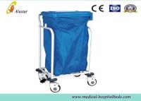 China Stainless Steel Hospital Emergency Collecting Cart , Steel Dressing Medical Trolley (ALS-MT15) for sale