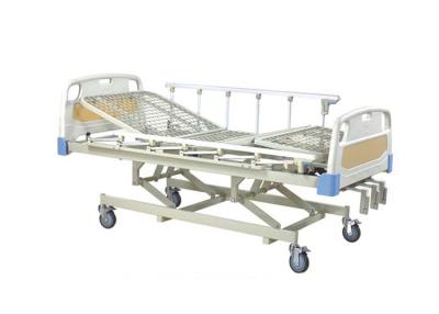 China Mesh Bedboard 3 Crank Medical Manual Bed For Hospital Care (ALS-M302B) for sale