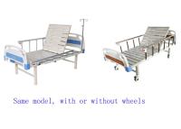 China Customized Color Single Crank Manual 250KG Hospital Semi Fowler Bed for sale