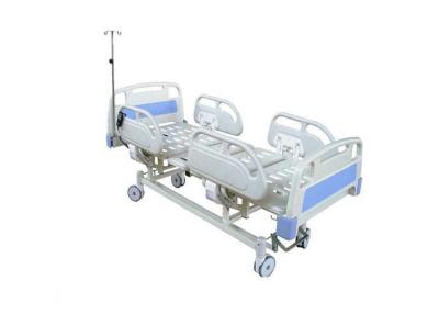 China Adjustable Hospital Electric Bed Three Funtion ICU Bed With ABS Guardrail (ALS-E301) for sale