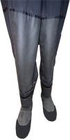 China Professional Black Water Rescue Dry Suit for Cold Water Diving with Watertight Zipper and Integrated Boots for sale