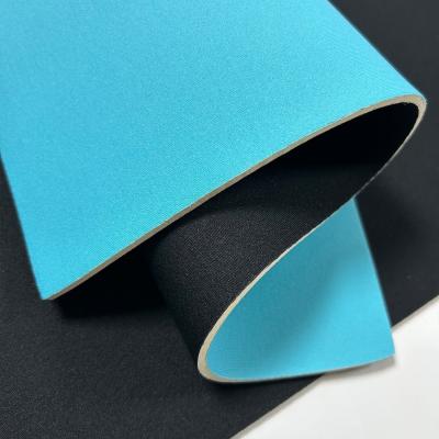China 3mm Black Neoprene Double Side Laminate Fabric for sale