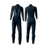 China Women's Full Wetsuit 3/2mm Neoprene Chest Zip Surfing Diving Suit with Reinforced Knees for sale