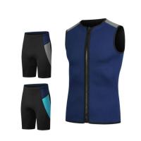 China Unisex Neoprene Wetsuit Set 2-3mm Front Zip Vest and Shorts for Surfing Snorkeling SUP Kayak for sale