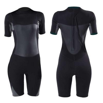 China Men's Shorty Wetsuit Springsuit 3mm Neoprene Front Zip Back Zip Surf Suit for Surfing Snorkeling SUP for sale