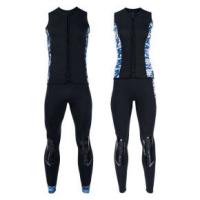 China Unisex Neoprene Paddle Set Sleeveless Top Long John Pants 2mm Reinforced Knees Kayak SUP Dragon Boat for sale