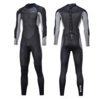 China Men's 4/3mm Neoprene Full Wetsuit Back Zip with Smooth Skin Chest Panel Thermal Surf Dive Suit for sale