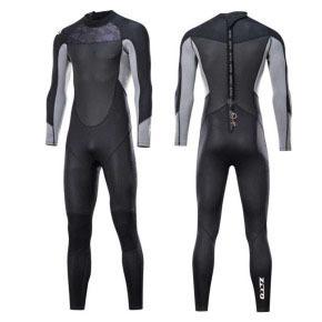 China Men's 4/3mm Neoprene Full Wetsuit Back Zip with Smooth Skin Chest Panel Thermal Surf Dive Suit for sale