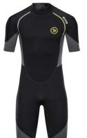 China Men's Shorty Wetsuit Springsuit 3mm Neoprene Front Zip Back Zip Surf Suit for Surfing Snorkeling SUP for sale