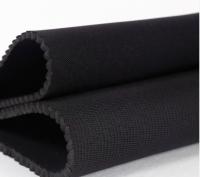 China 5mm Knitted Ribbed Neoprene Fabric - 10-13 Degree Hardness, 130cm x 330cm Roll for Industrial and Sports Applications for sale