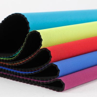 China Nylon Lined SBR SCR Textured Neoprene Fabric 1.5-5mm Thickness for Bags and Protective Gear for sale