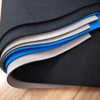 China 35-45 Shore A 3MPa CR Rubber Neoprene Fabric Sheet 1-50mm Thickness Waterproof Flame Retardant Material for sale