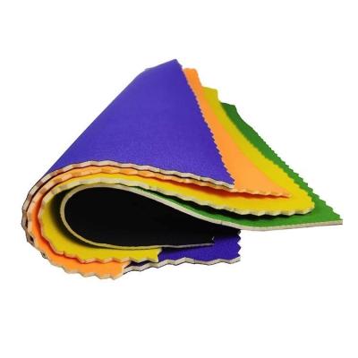 China 1mm Elastic CR Neoprene Rubber Sheet Fabric Rolls for Sports Diving and Footwear Applications - 1-20mm Thickness Range for sale