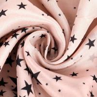 China Stars Pattern Neoprene Bed Sheets - 12mm Thickness 3.3m Length Digital Printed Mulberry Silk Textiles for sale