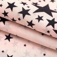China Stars Pattern Neoprene Bed Sheets - 12mm Thickness 3.3m Length Digital Printed Mulberry Silk Textiles for sale