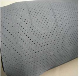China Perforated SCR Sponge Rubber Sheet 2mm Hole 3300x1300mm with Single Fabric Lamination for Clothing and Sportswear for sale