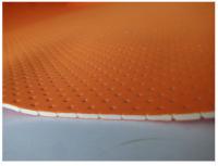 China Perforated SCR Sponge Rubber Sheet 2mm Hole 3300x1300mm with Single Fabric Lamination for Clothing and Sportswear for sale