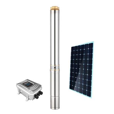 China Solar Panel Submersible Deep Well Water Pump DC Brushless Stainless Steel For Farm for sale