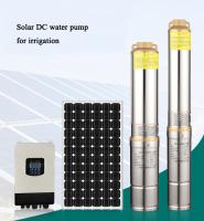 China Solar Panel Submersible Deep Well Water Pump DC Brushless Stainless Steel For Farm for sale