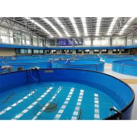 China Indoor Recirculating Aquaculture System Galvanized Steel Tank RAS Shrimp Farming for sale