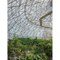 China Film Surface Custom Garden Geodesic Dome Greenhouse Galvanized Steel with Grow Tent for sale