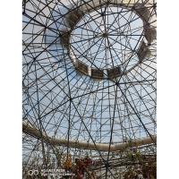 China Film Surface Custom Garden Geodesic Dome Greenhouse Galvanized Steel with Grow Tent for sale