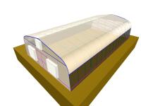 China 3.3m Height Metal Frame Greenhouse 300sqm Customization For Strawberry for sale