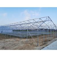 China Roof Height 6.5m Wrought Iron Greenhouse For Flowers And Vegetables for sale