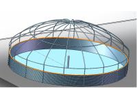 China Galvanized Steel Pipe Circular RAS Fish Tank 10 Meter Fresh Water Automatic Feeding for sale