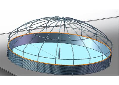 China Galvanized Steel Pipe Circular RAS Fish Tank 10 Meter Fresh Water Automatic Feeding for sale