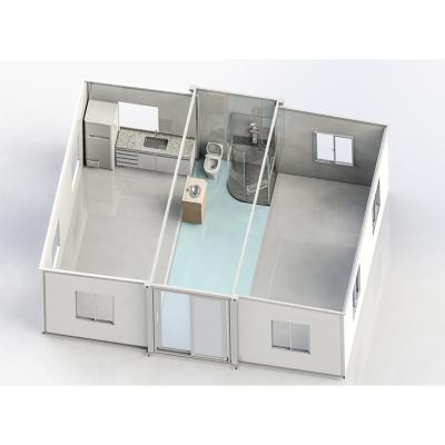 China Customizable 40ft Expandable Container House With Gypsum Board Covering 20ft 40ft for sale
