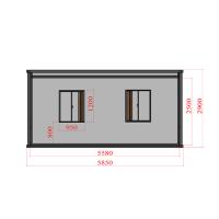 China Customizable 40ft Expandable Container House With Gypsum Board Covering 20ft 40ft for sale